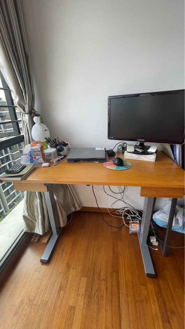 Loctek electric lifting table, Furniture & Home Living, Furniture ...