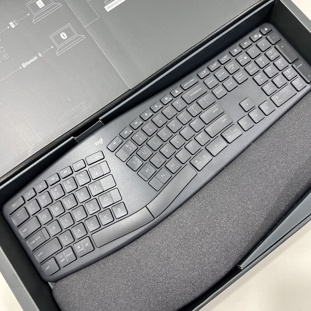 Logitech Ergo K860 Wireless Bluetooth Split Keyboard Computers And Tech