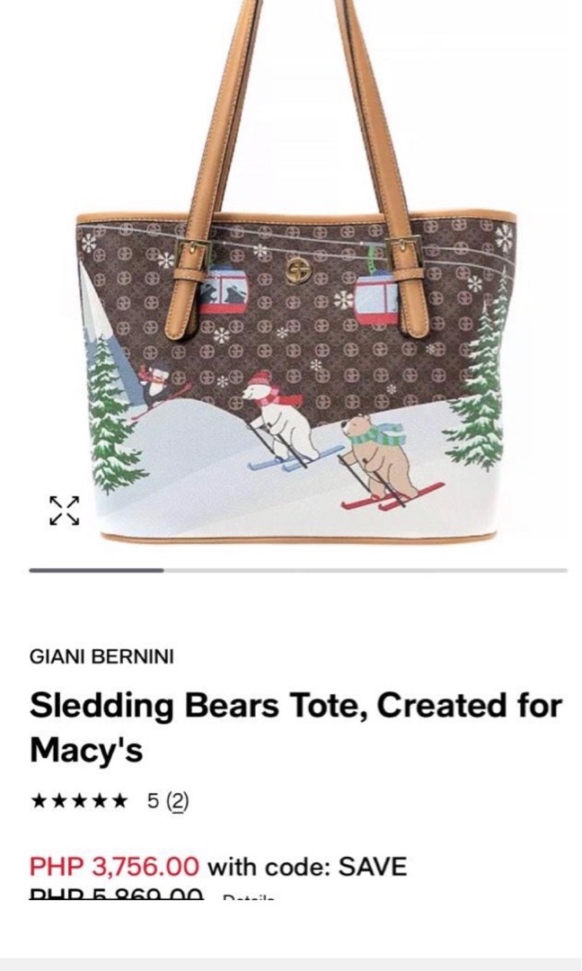 Macy's Bear Tote Bag, Women's Fashion, Bags & Wallets, Tote Bags on ...