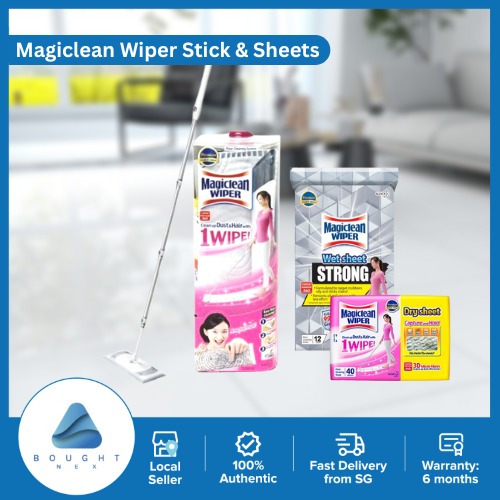 Magiclean Wiper Mop Stick Dry Wet Sheets, Furniture & Home Living ...