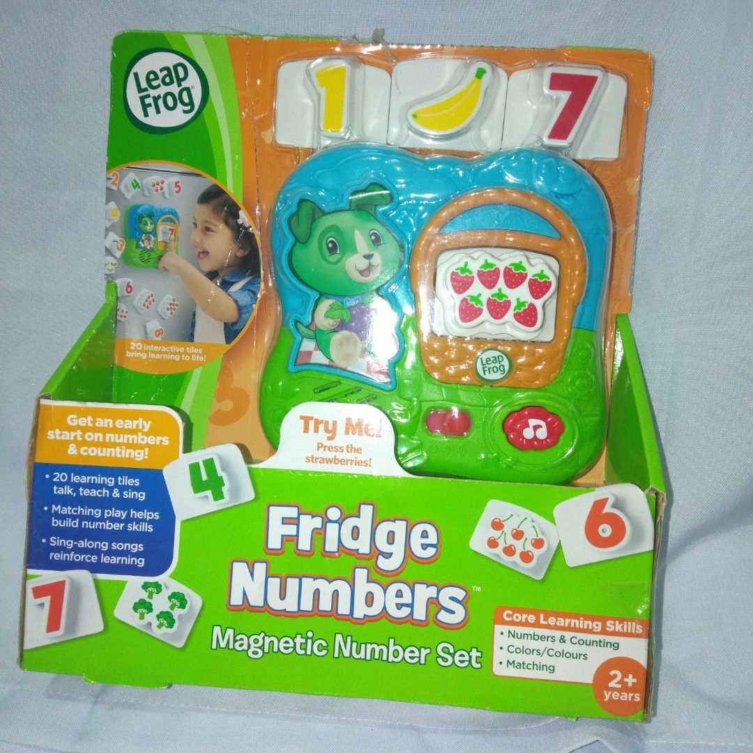 Magnet Fridge Numbers LEAPFROG, Hobbies & Toys, Toys & Games on Carousell