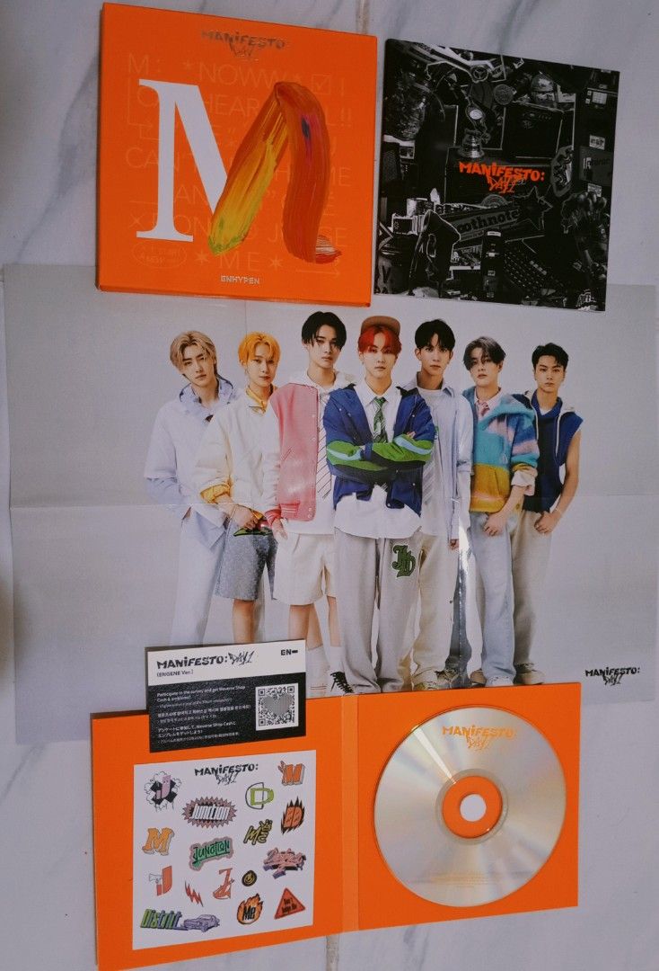Manifesto Engene Version Set Unsealed Album, Hobbies & Toys ...
