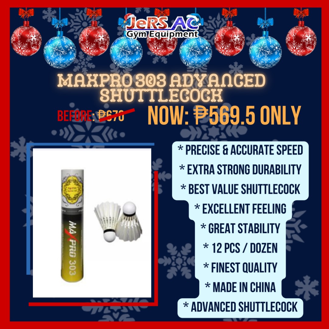 Maxpro 303 Advanced Shuttlecock, Sports Equipment, Sports & Games ...