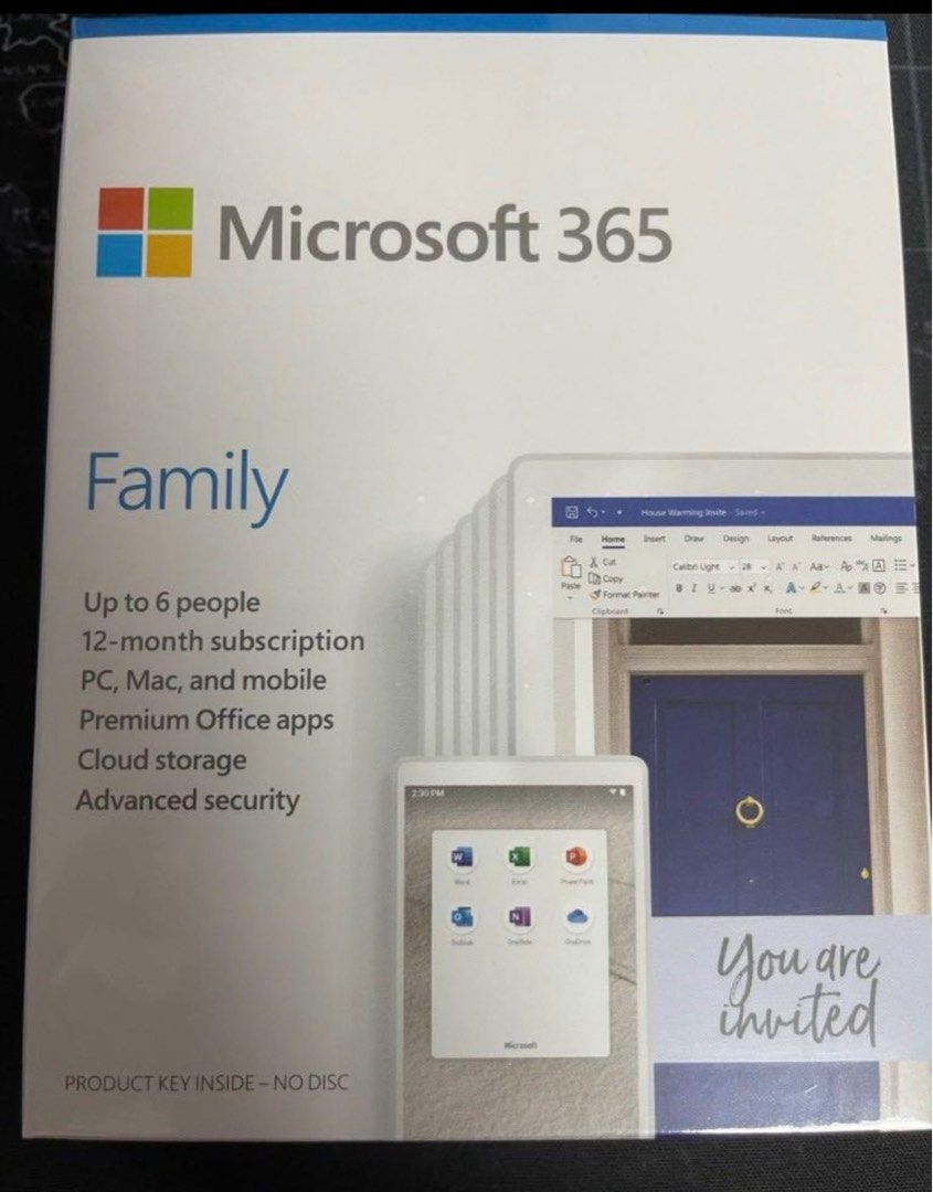 Microsoft Office 365 Family Subscription, Computers & Tech, Office ...