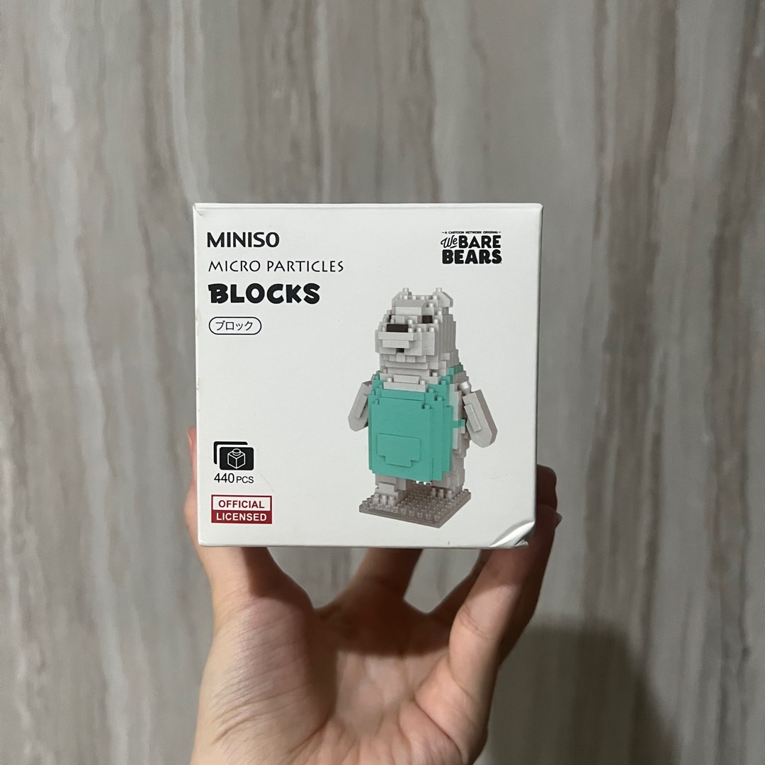 MINISO WE BARE BEARS BUILDING BLOCKS - ICE BEAR, Barang Yang Dicari di ...