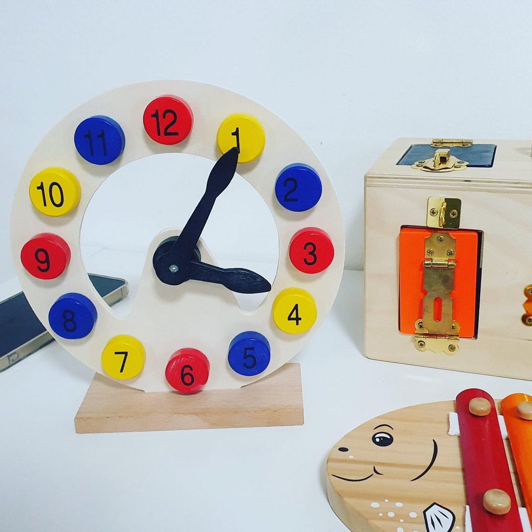 Montessori Clock, Babies & Kids, Infant Playtime on Carousell