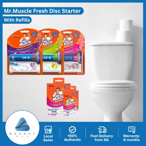 Mr Muscle Toilet Bowl Cleaner Fresh Disc Freshener Refill 12s 24s ...
