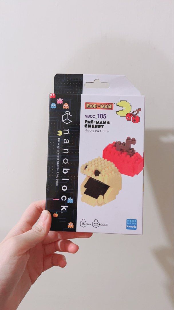 Nano Block - Pac Man & Cherry, 興趣及遊戲, 玩具 & 遊戲類 - Carousell