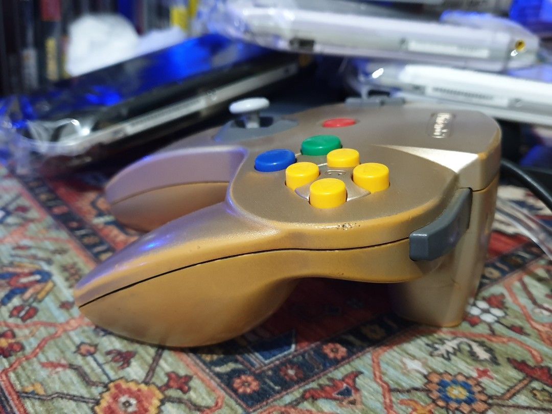 Nintendo 64 Controller Gold, Video Gaming, Gaming Accessories ...
