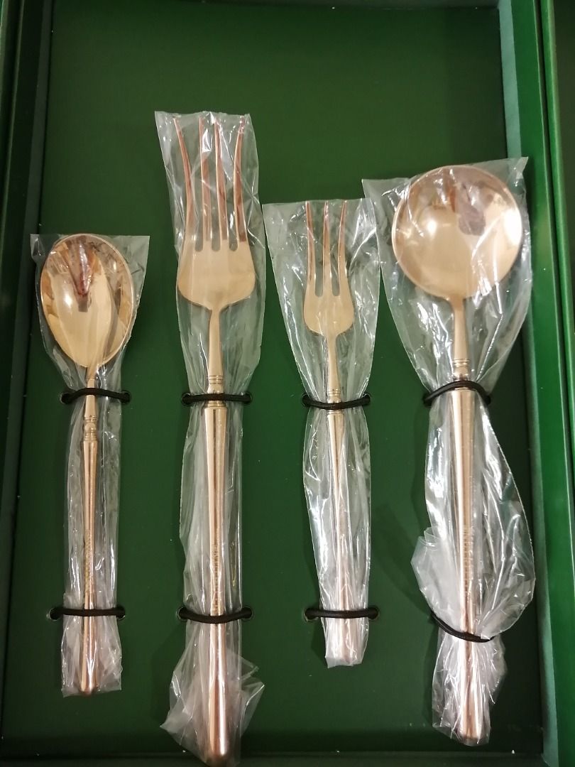 Nutrilite Fine Dining Cutlery set (Gold, Rose Gold & rainbow ...