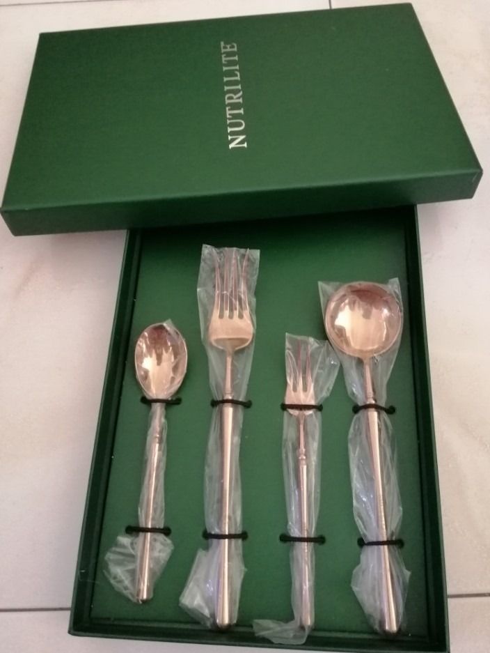 Nutrilite Fine Dining Cutlery set (Gold, Rose Gold & rainbow ...