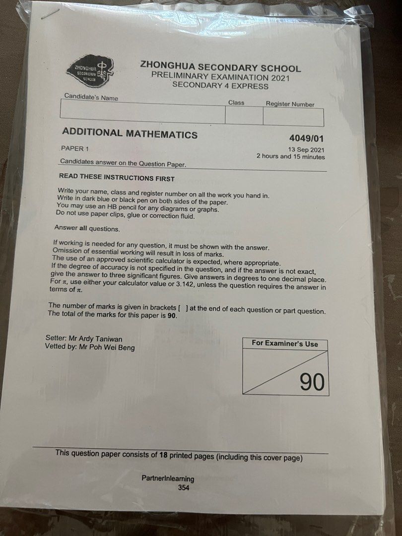 O level test paper 2020-2021, Hobbies & Toys, Books & Magazines ...