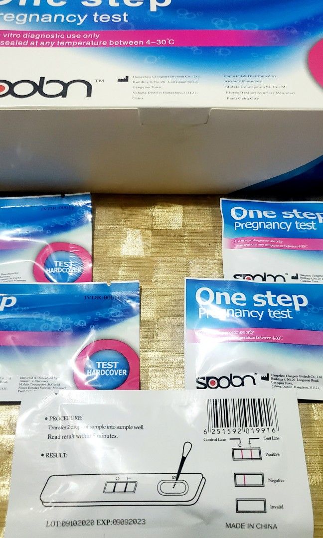 One Step Pregnancy test kit, Beauty & Personal Care, Sanitary Hygiene ...