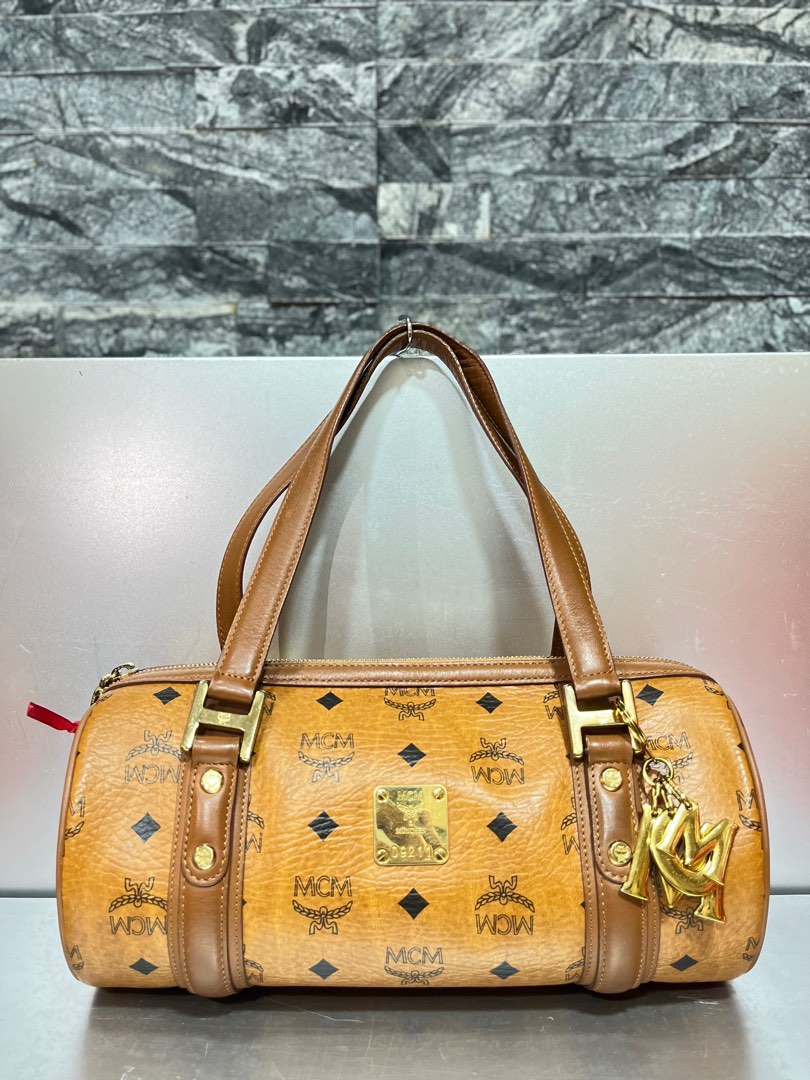 Original MCM Papillon Barrel, Women's Fashion, Bags & Wallets, Shoulder ...