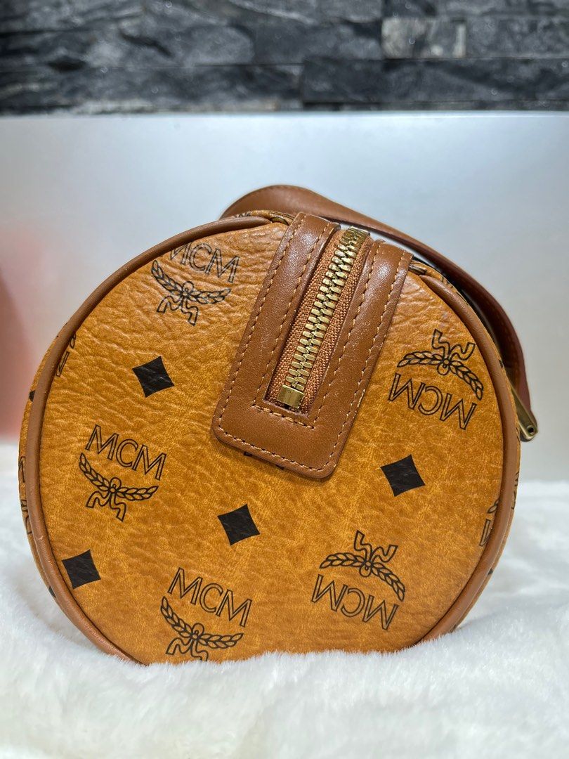 Original MCM Papillon Barrel, Women's Fashion, Bags & Wallets, Shoulder ...