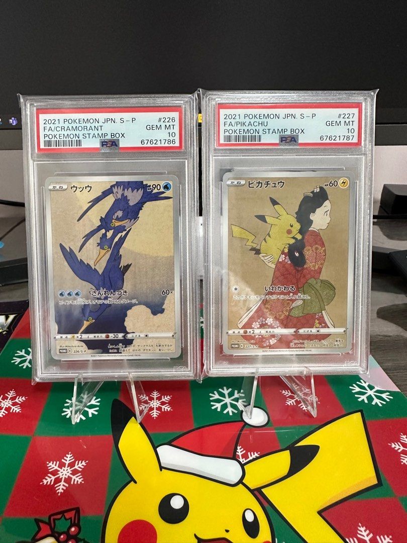 Pikachu stamp box - Pika cramorant PSA 10, Hobbies & Toys, Toys & Games ...