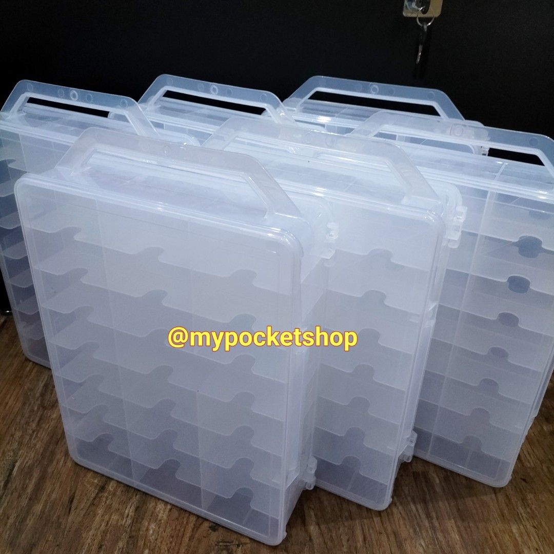 (2 sets available) PLANO DOUBLE SIDED STORAGE CASE - Made in USA / Fits ...