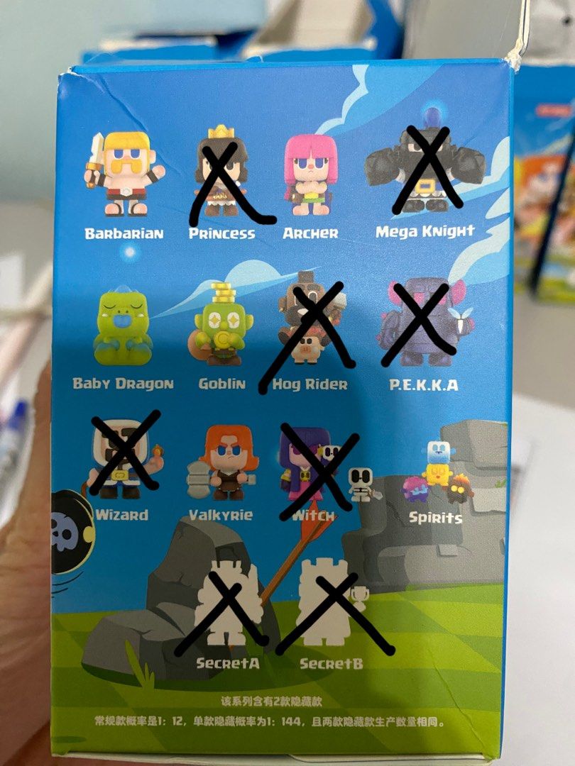 Popmart Clash of Clans Clash Royale Pop Mart Barbarian, Archer, Mega ...