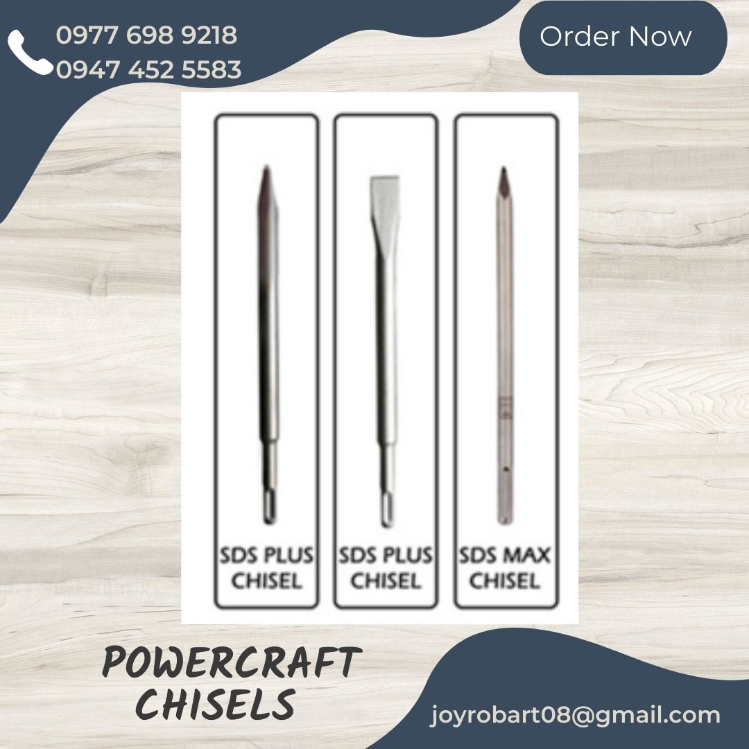 POWERCRAFT CHISELS, Commercial & Industrial, Construction & Building Materials on Carousell