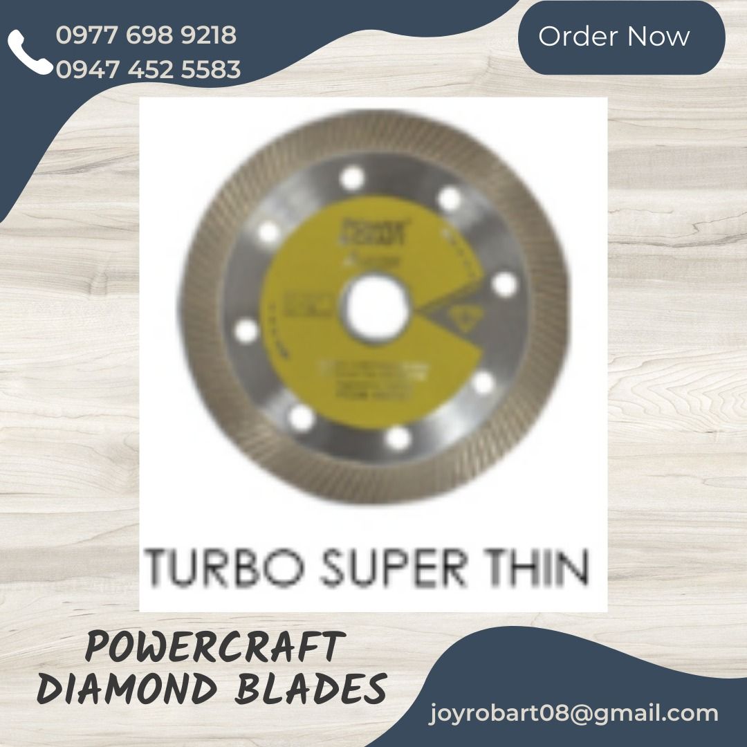 POWERCRAFT DIAMOND BLADES, Commercial & Industrial, Construction Tools & Equipment on Carousell