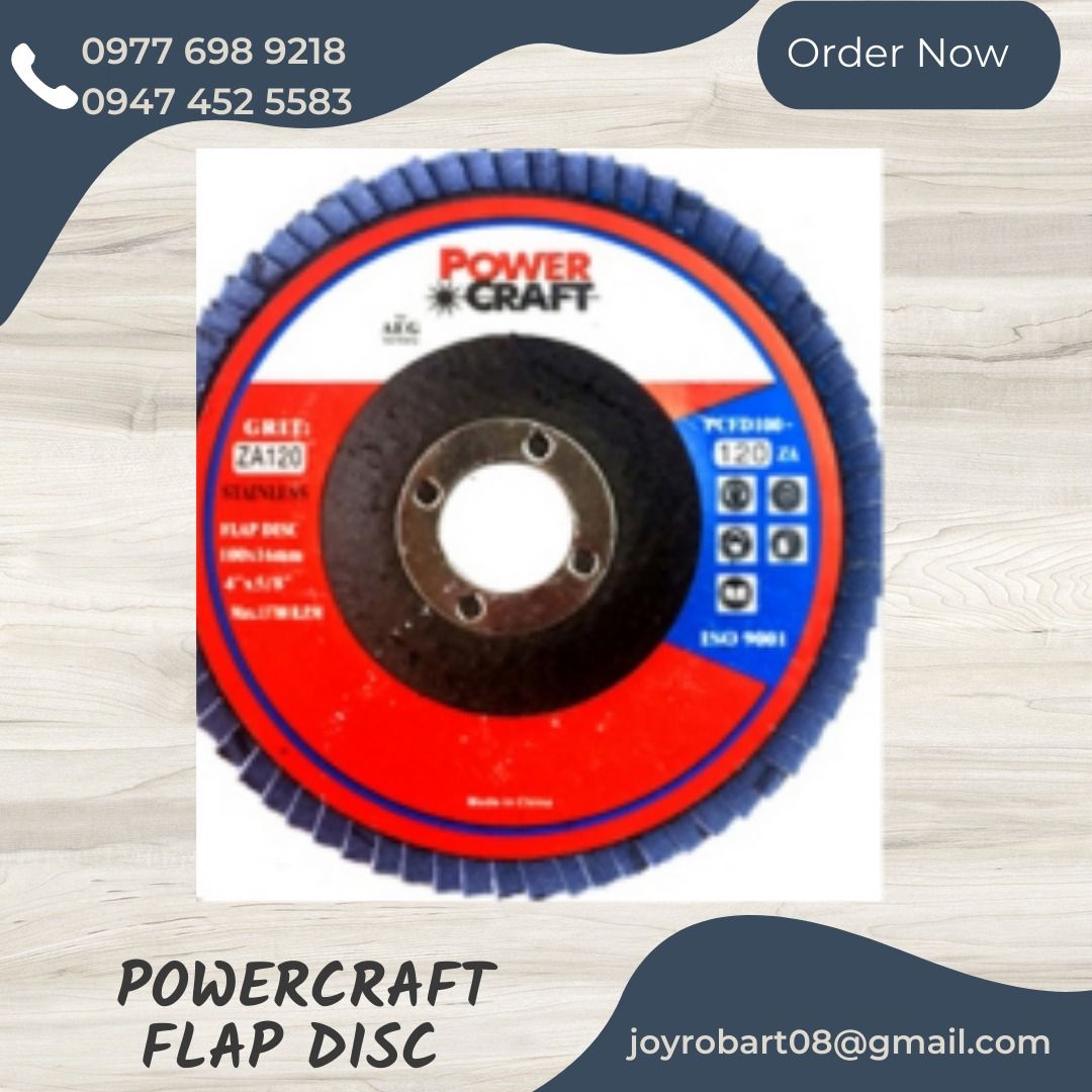POWERCRAFT FLAP DISC, Commercial & Industrial, Construction Tools ...