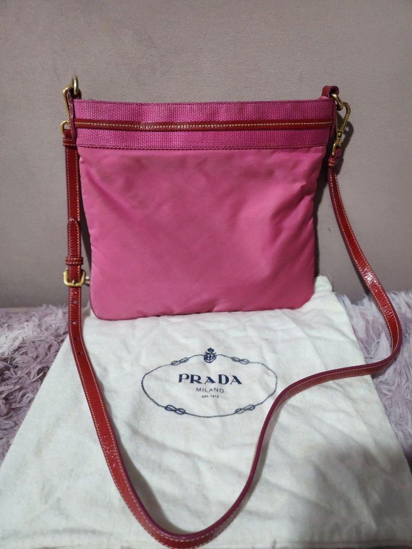 Prada nylon sling bag, Luxury, Bags & Wallets on Carousell
