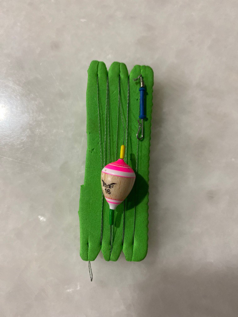 Prawning apo float size 16 3fen (tag tianping prawning rod pre tied ...