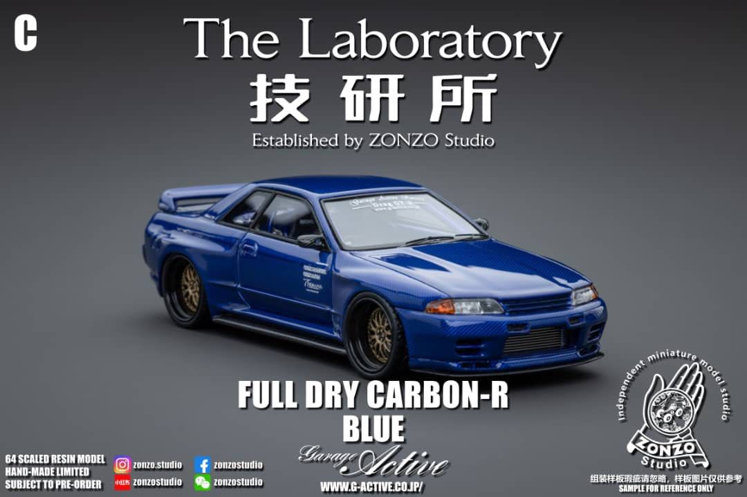 [預訂貨品pre order] The Laboratory X Zonzo Studio 1/64 Skyline GT-R R32 Garage Active改裝SEMA展會版 首批 ...