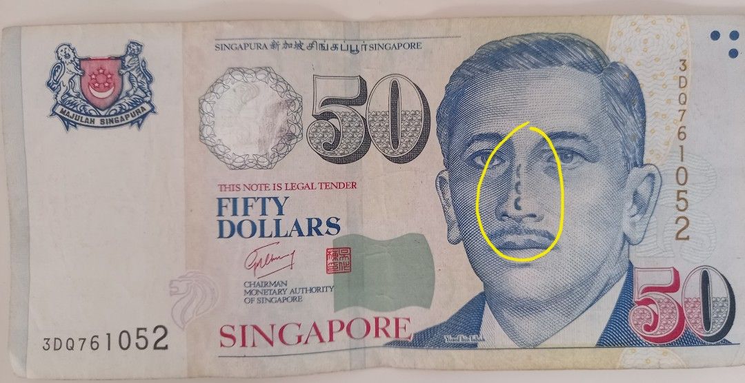 PRINTING ERROR $50 NOTE CURRENCY, Hobbies & Toys, Memorabilia & Collectibles, Currency on Carousell