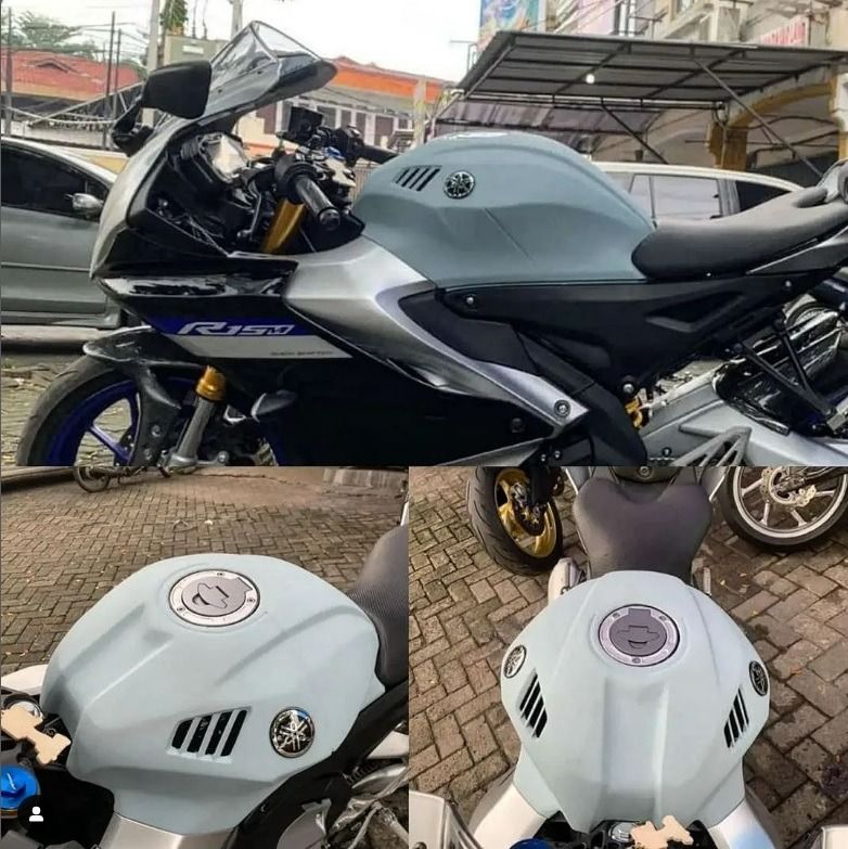 [R15 V4] Cover Tank R15M, Motorcycles, Motorcycle Accessories on Carousell