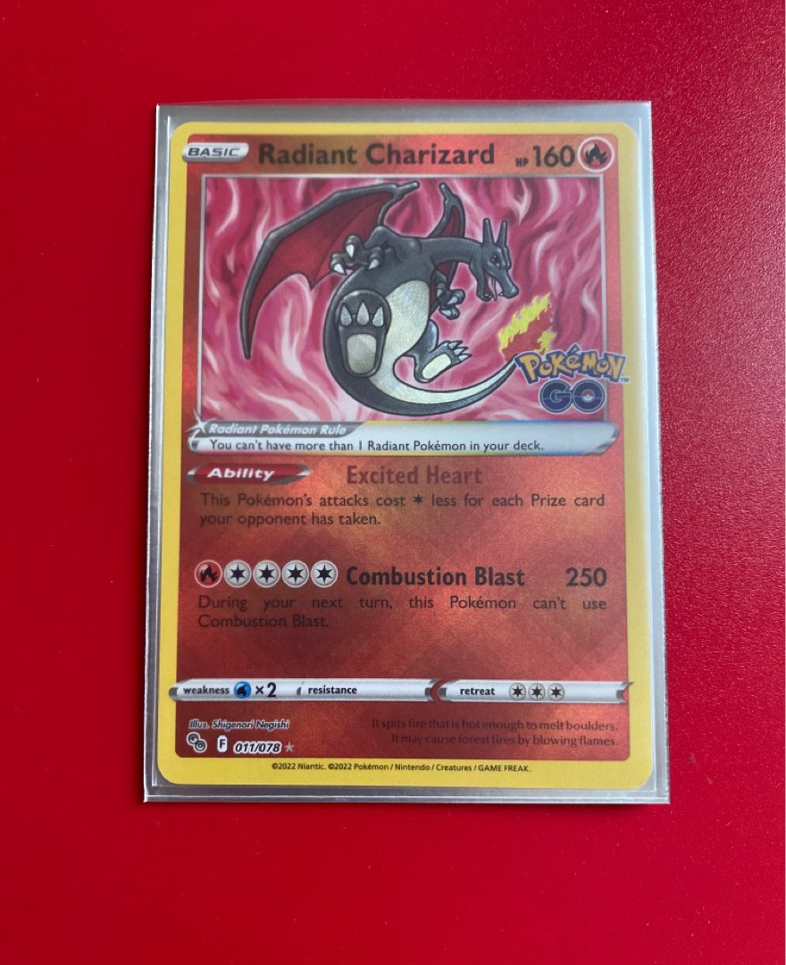 Radiant Charizard Pokemon Go, Hobbies & Toys, Toys & Games on Carousell
