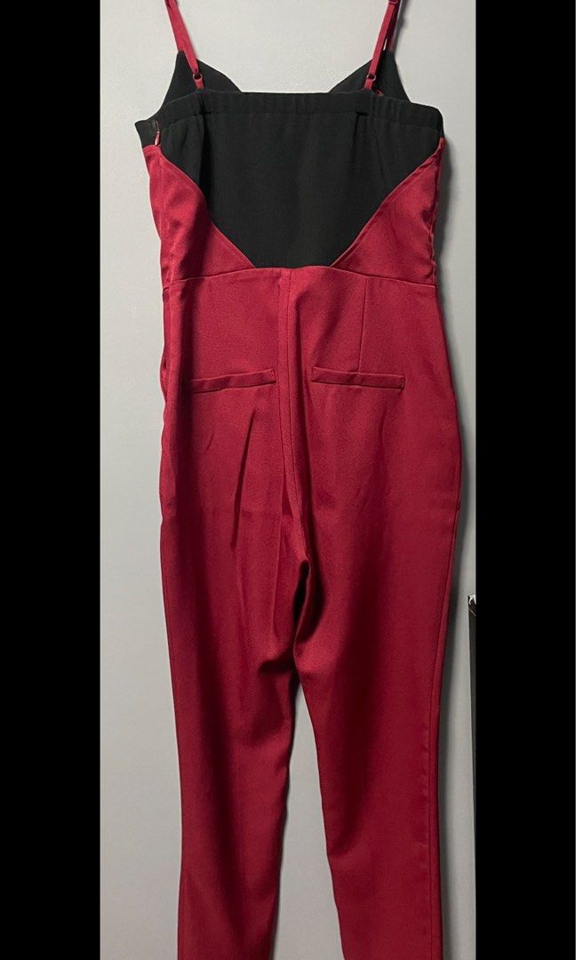 Red jumpsuits, Women's Fashion, Dresses & Sets, Jumpsuits on Carousell