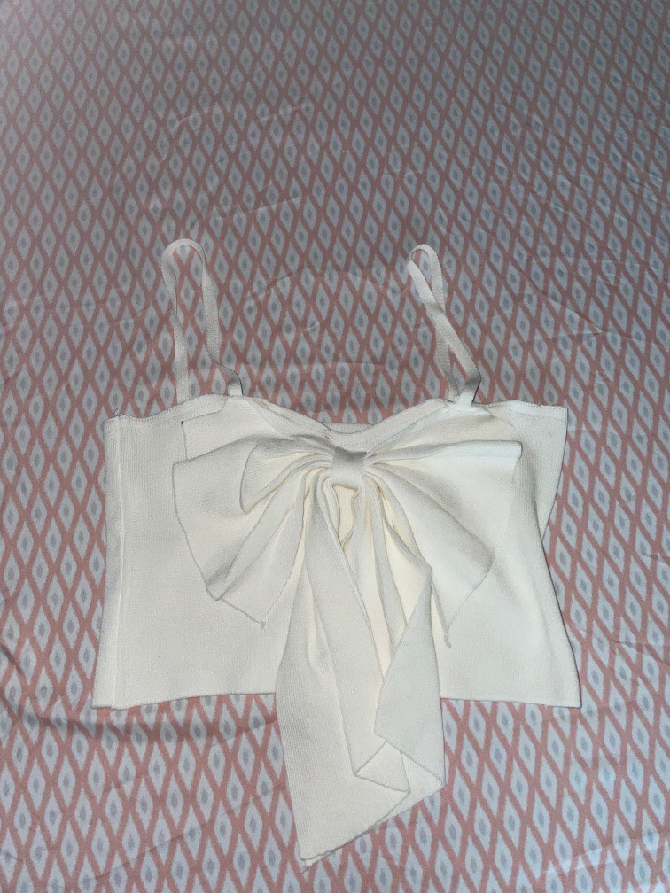 Ribbon Top (Shein), Women's Fashion, Tops, Sleeveless on Carousell