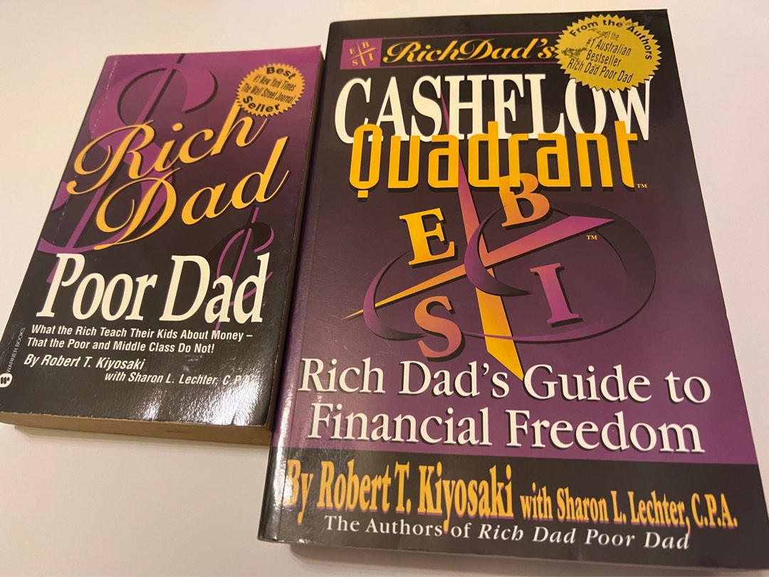 Rich Dad Poor Dad And Rich Dads Cashflow Quadrant Two Books 興趣及遊戲 書本