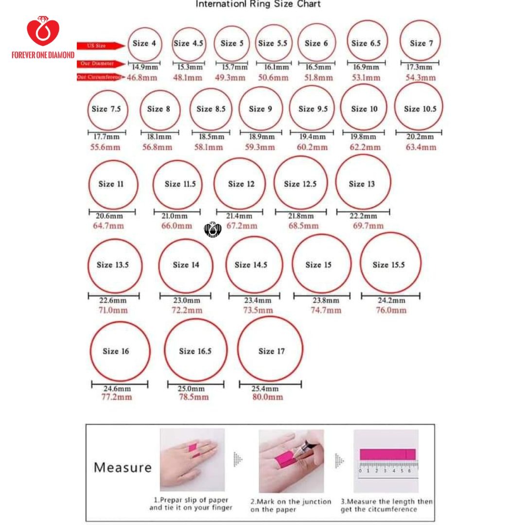 Ring Sizing Guide, Women's Fashion, Jewelry & Organisers, Rings on ...