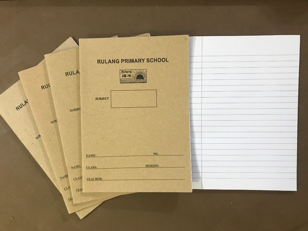 Rulang Primary School A5 Single Line Exercise Book, Hobbies & Toys ...