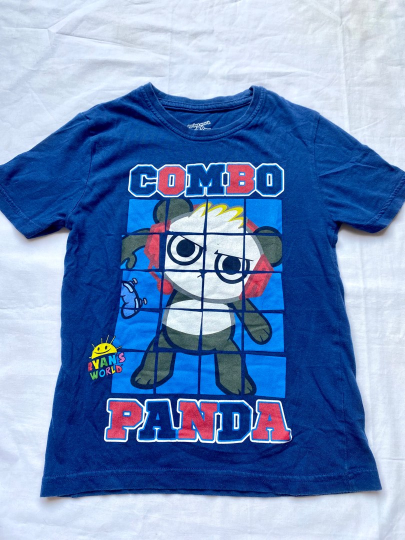 Ryan's World Combo Panda Shirt, Babies & Kids, Babies & Kids Fashion on ...