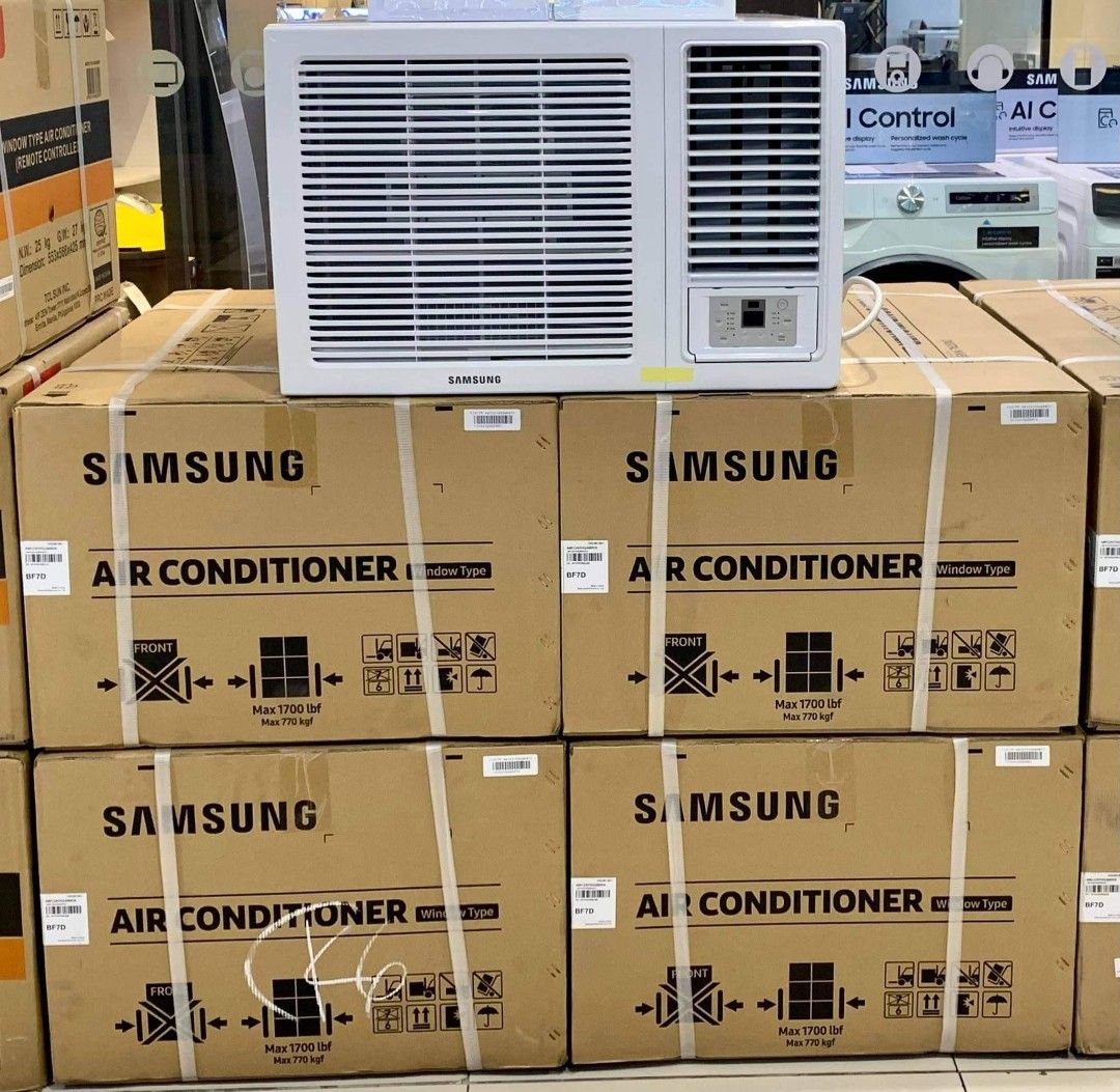 SAMSUNG WINDOW TYPE AIRCON INVERTER SERIES, TV & Home Appliances, Air ...