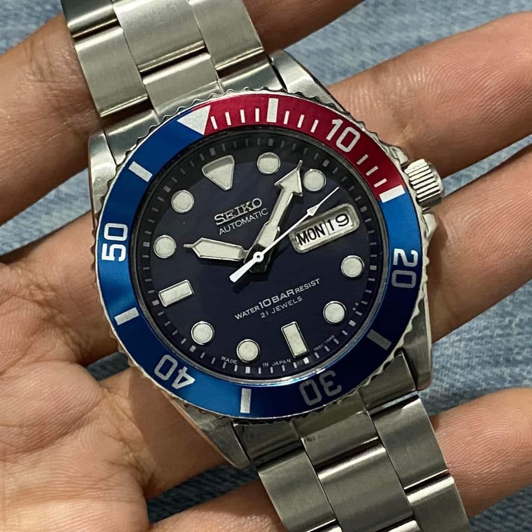 Seiko SKX033J Pepsi 7S26-0040 10 Bar Resist Watch, Men's Fashion ...