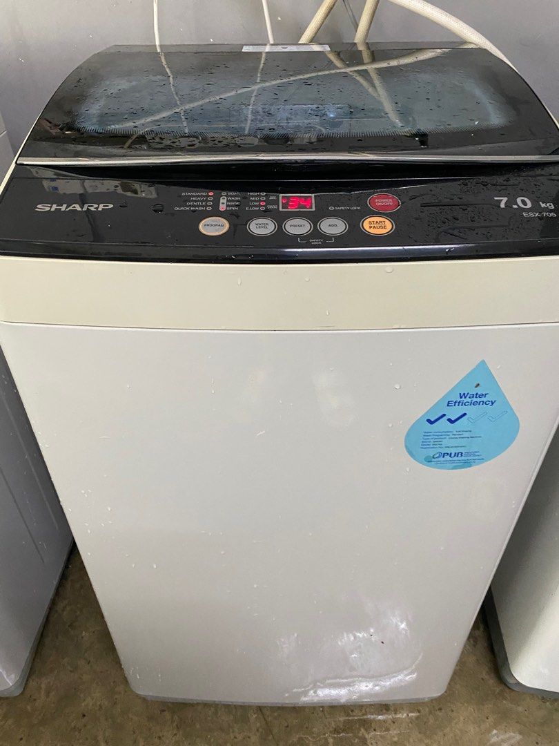 Sharp 7KG Top Loading Washing Machine, TV & Home Appliances, Washing ...
