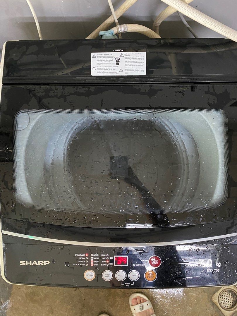 Sharp 7KG Top Loading Washing Machine, TV & Home Appliances, Washing ...