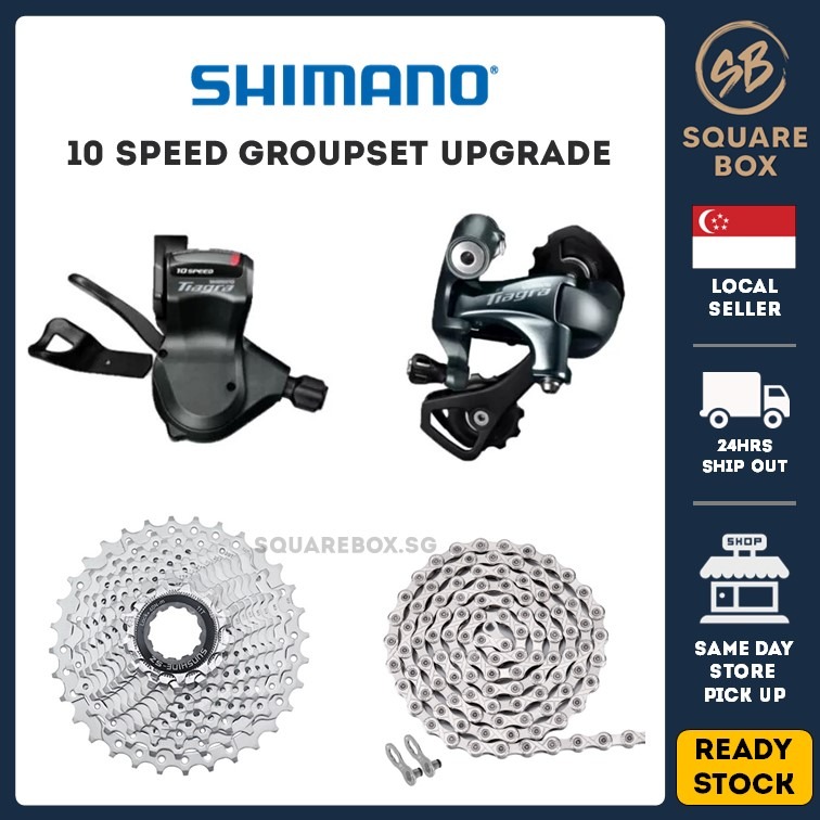 Shimano Tiagra 10 Speed Groupset Upgrade MTB Road Bike, Sports ...