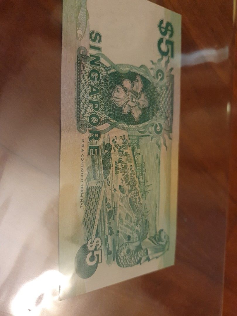 Ship series $5 note SGD, Hobbies & Toys, Memorabilia & Collectibles ...
