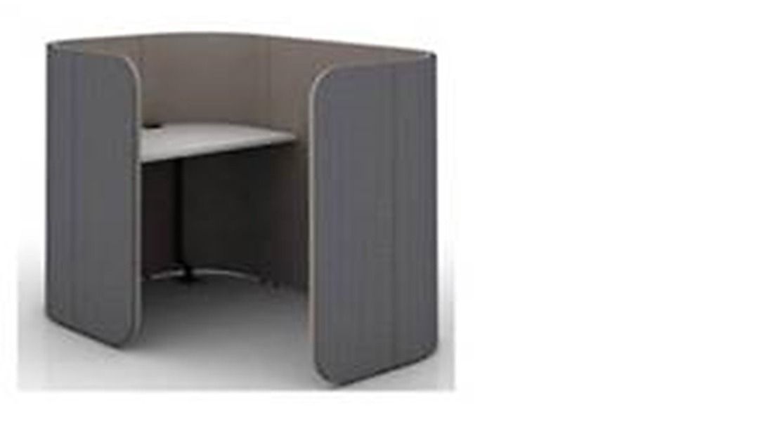 single pod office desk table with fabric panel booth, Furniture & Home ...