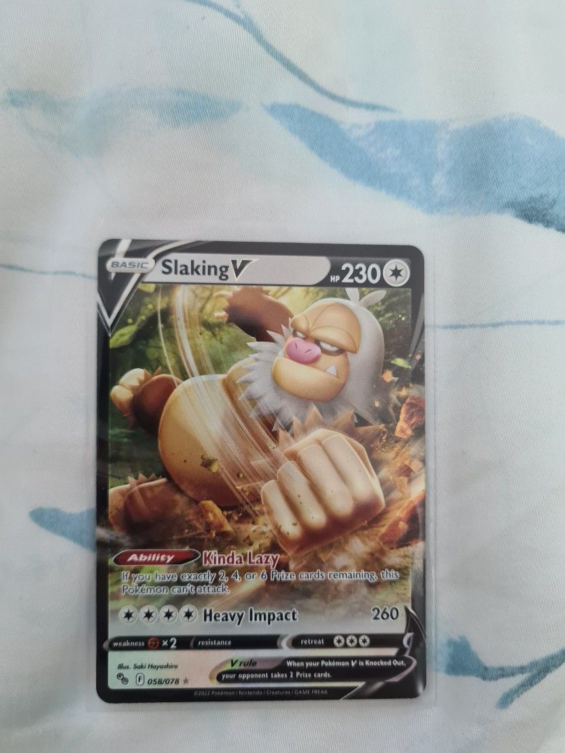 Slaking V - 058/078 - Ultra Rare - Pokemon GO Singles Pokemon TCG, Hobbies & Toys, Toys & Games ...