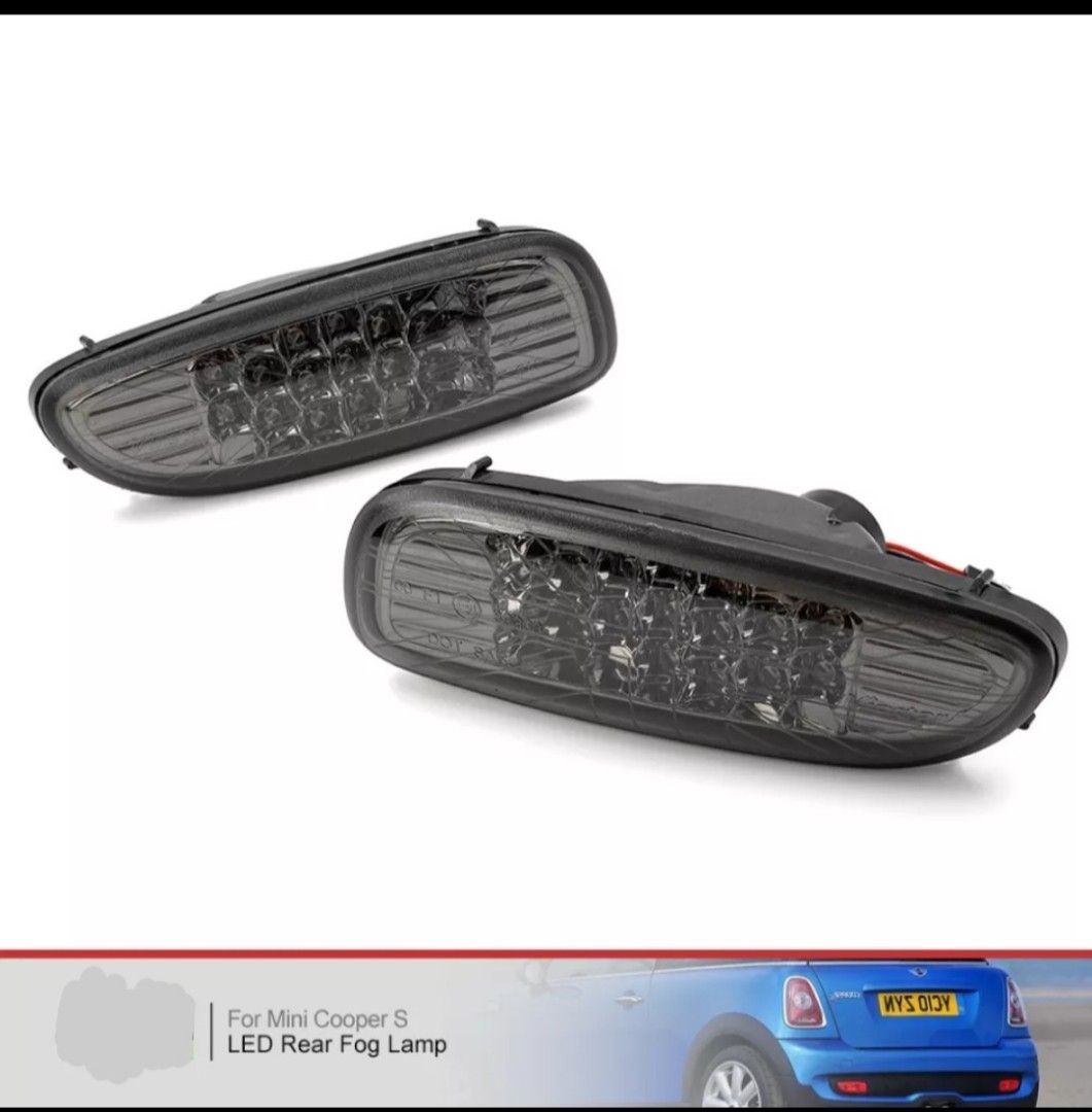 Smoke Red Rear Fog Light for Mini R56 R57 R58 R59, Car Accessories ...