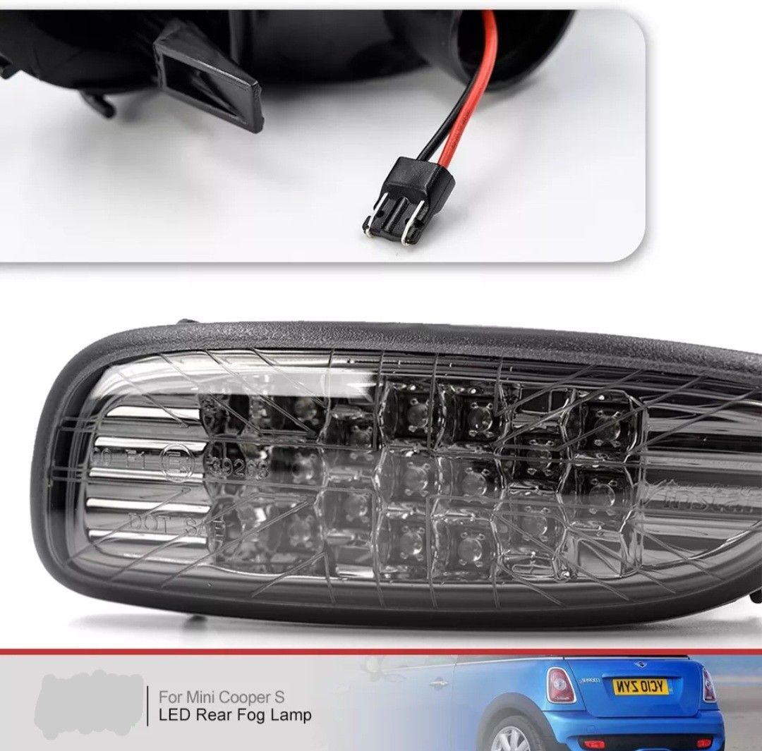 Smoke Red Rear Fog Light for Mini R56 R57 R58 R59, Car Accessories ...