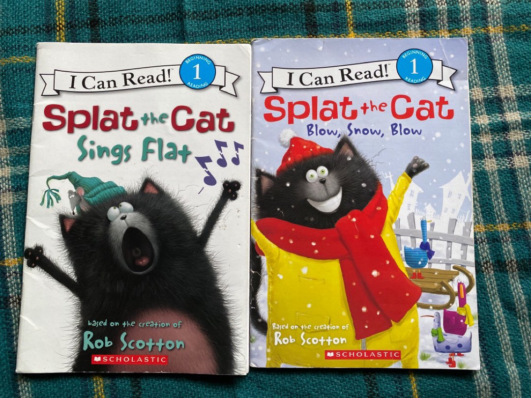 Set of Splat the Cat I Can Read books, preloved, Hobbies & Toys, Books ...