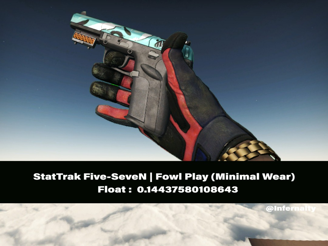 StatTrak Five-SeveN Fowl Play MW CSGO SKINS KNIVES, Video Gaming ...