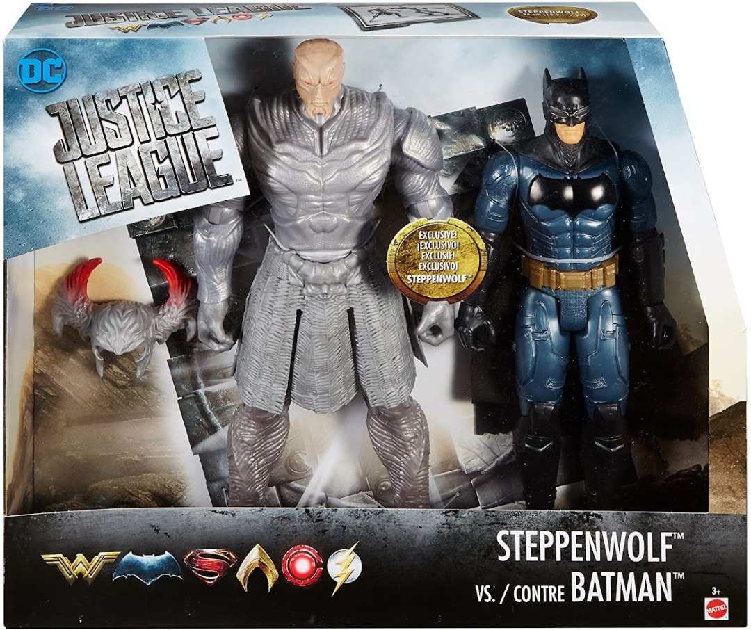 STEPPENWOLF vs. BATMAN (Justice League) 2-Pack by MATTEL, Hobbies ...
